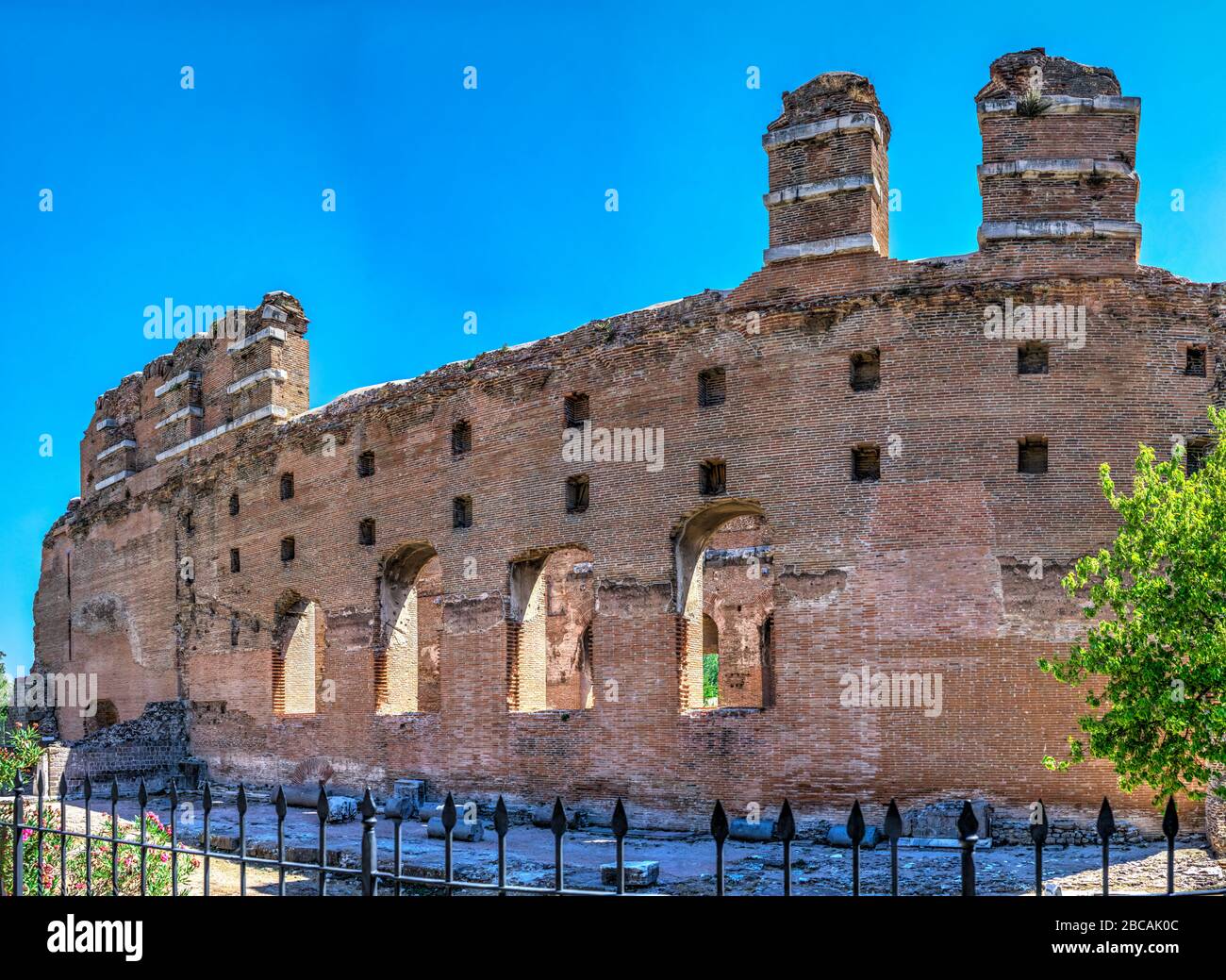 Ruins of the Red Basilica or Temple of Serapis in the Ancient Greek ...