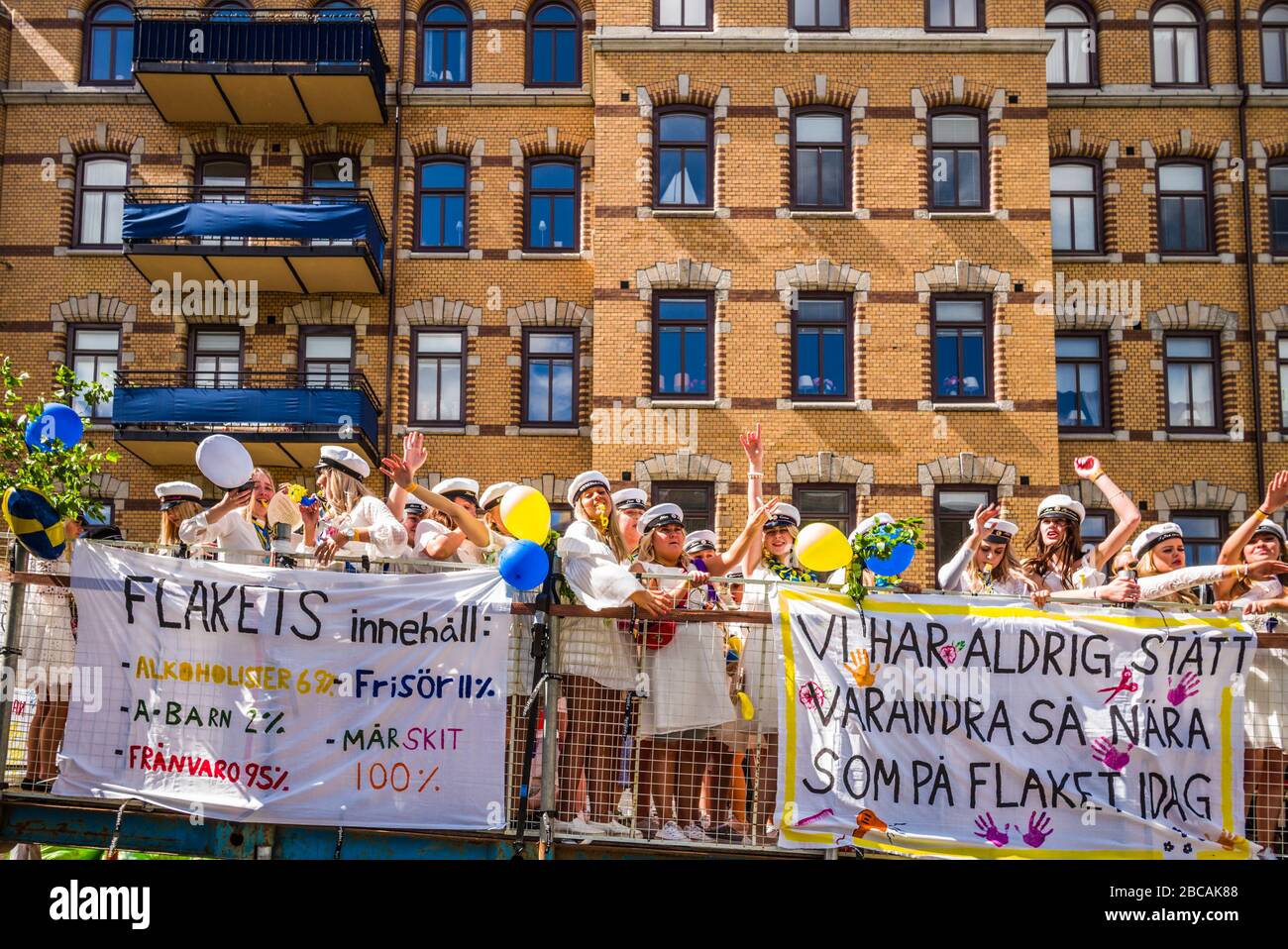 Sweden, Vastragotland and Bohuslan, Gothenburg, high school students ...