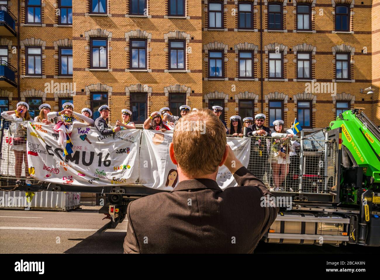 Sweden, Vastragotland and Bohuslan, Gothenburg, high school students ...