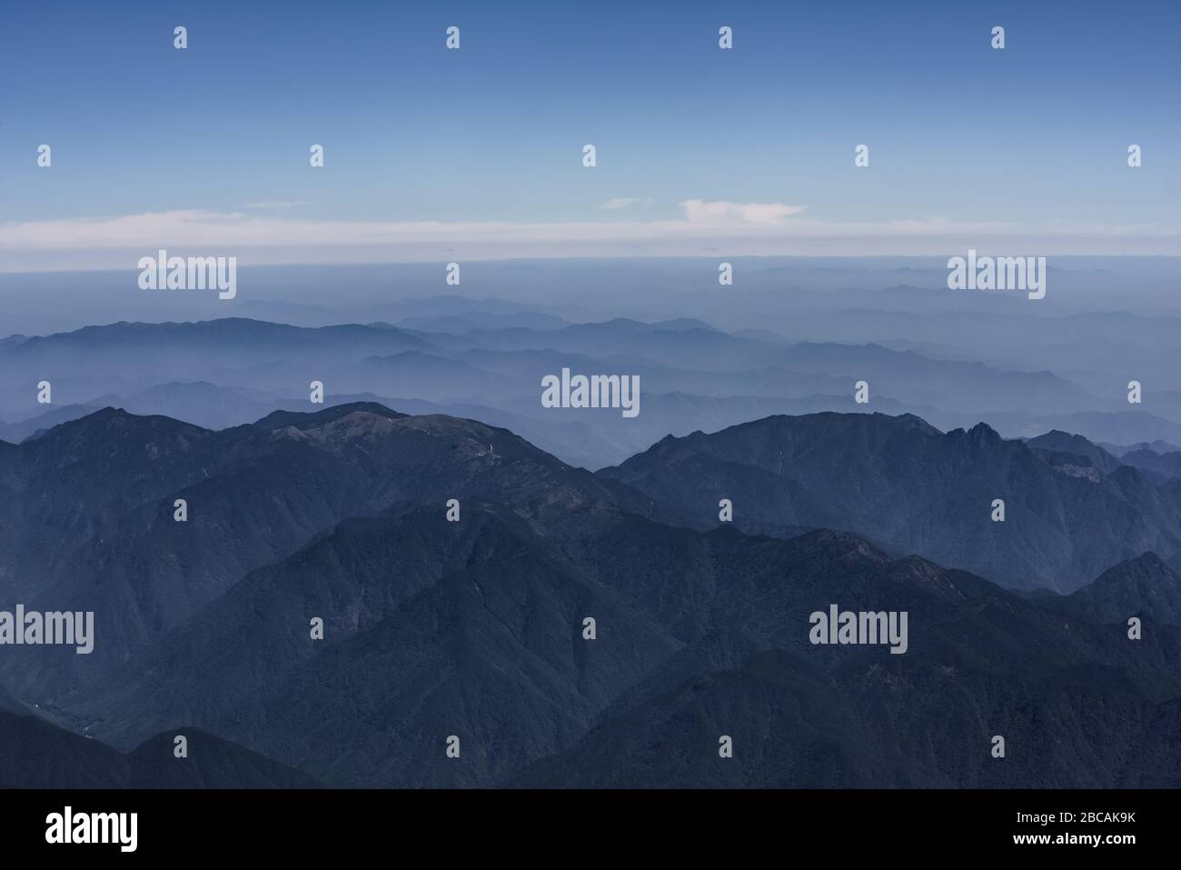 layers of mountain landscape Stock Photo - Alamy