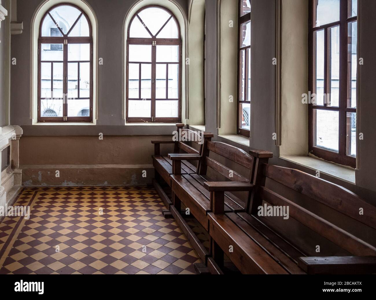 The interior of an old historic building Stock Photo - Alamy