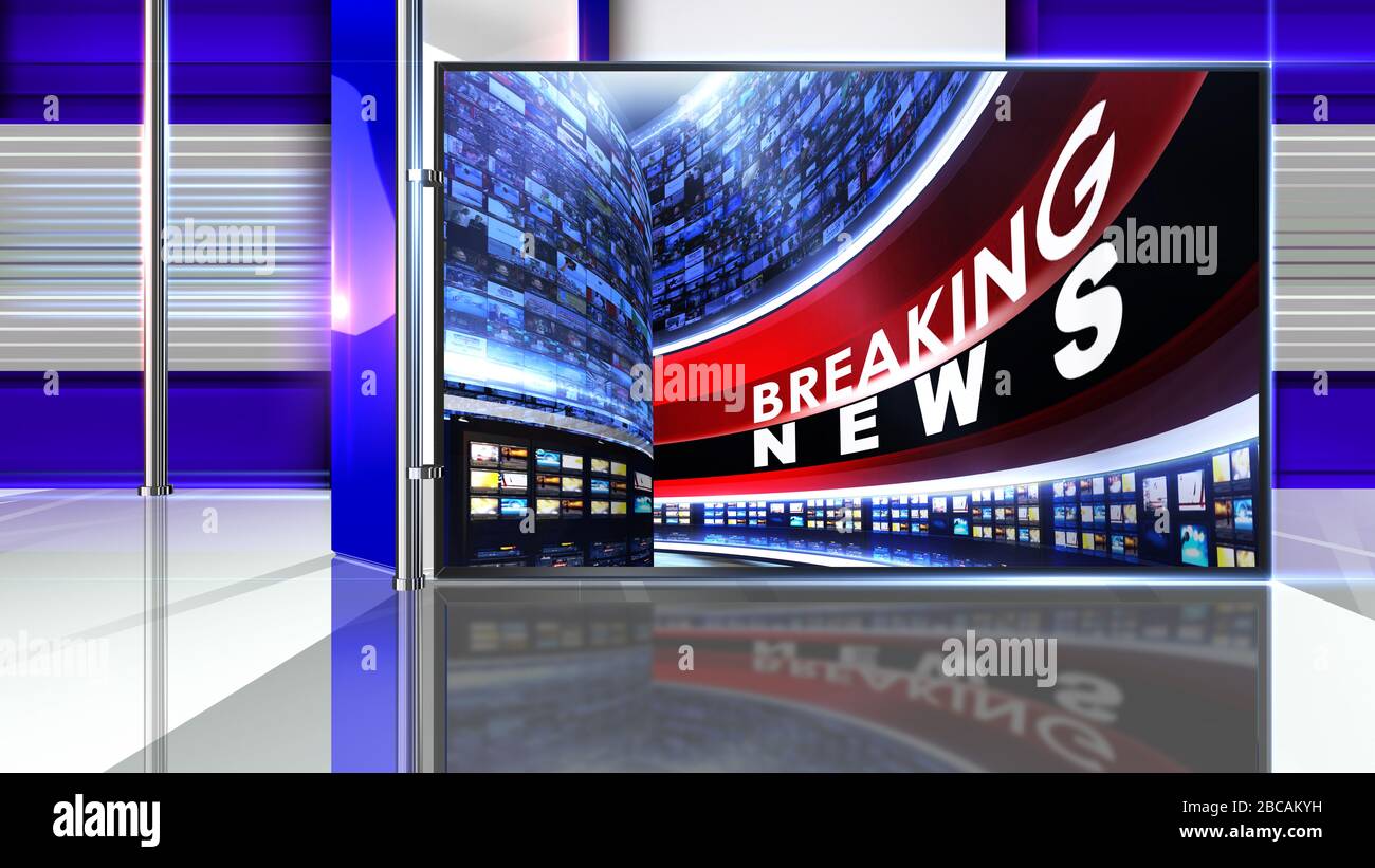 Breaking news Virtual set studio for chroma footage Realize your vision ...