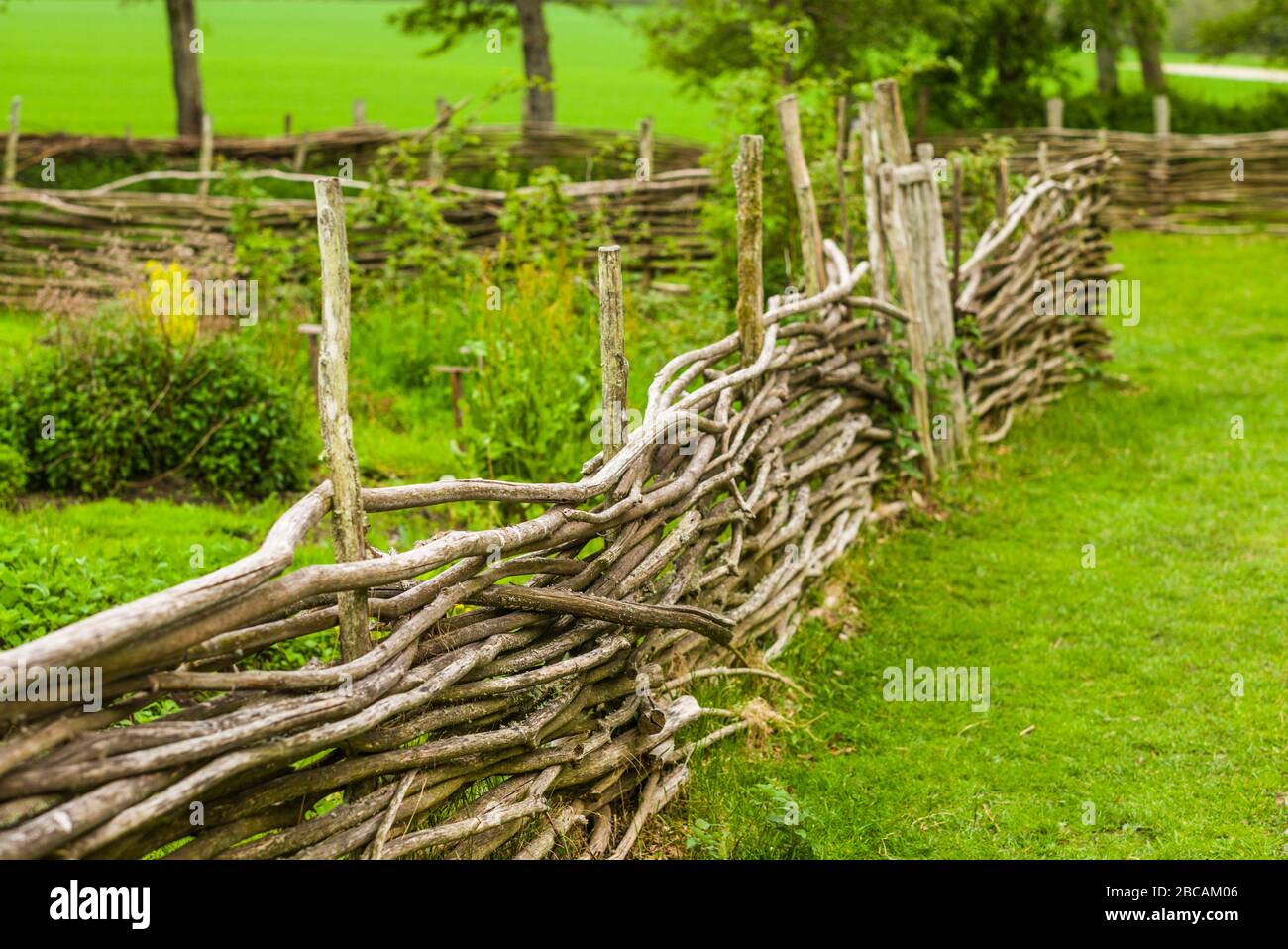 Traditional swedish fence hi-res stock photography and images - Alamy