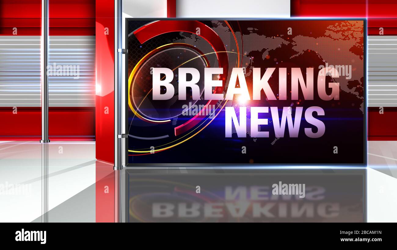 Breaking news Virtual set studio for chroma footage Realize your vision ...