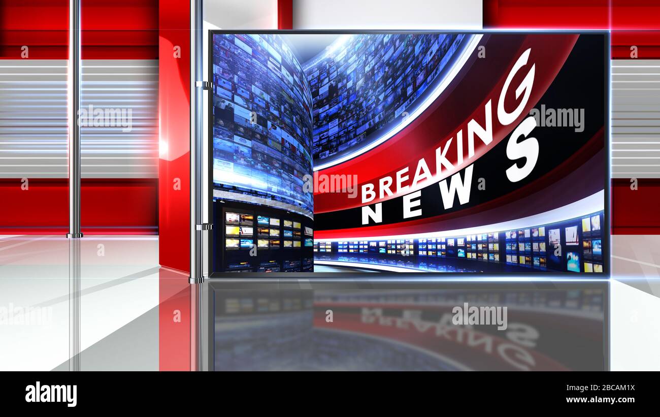 Breaking news Virtual set studio for chroma footage Realize your vision ...