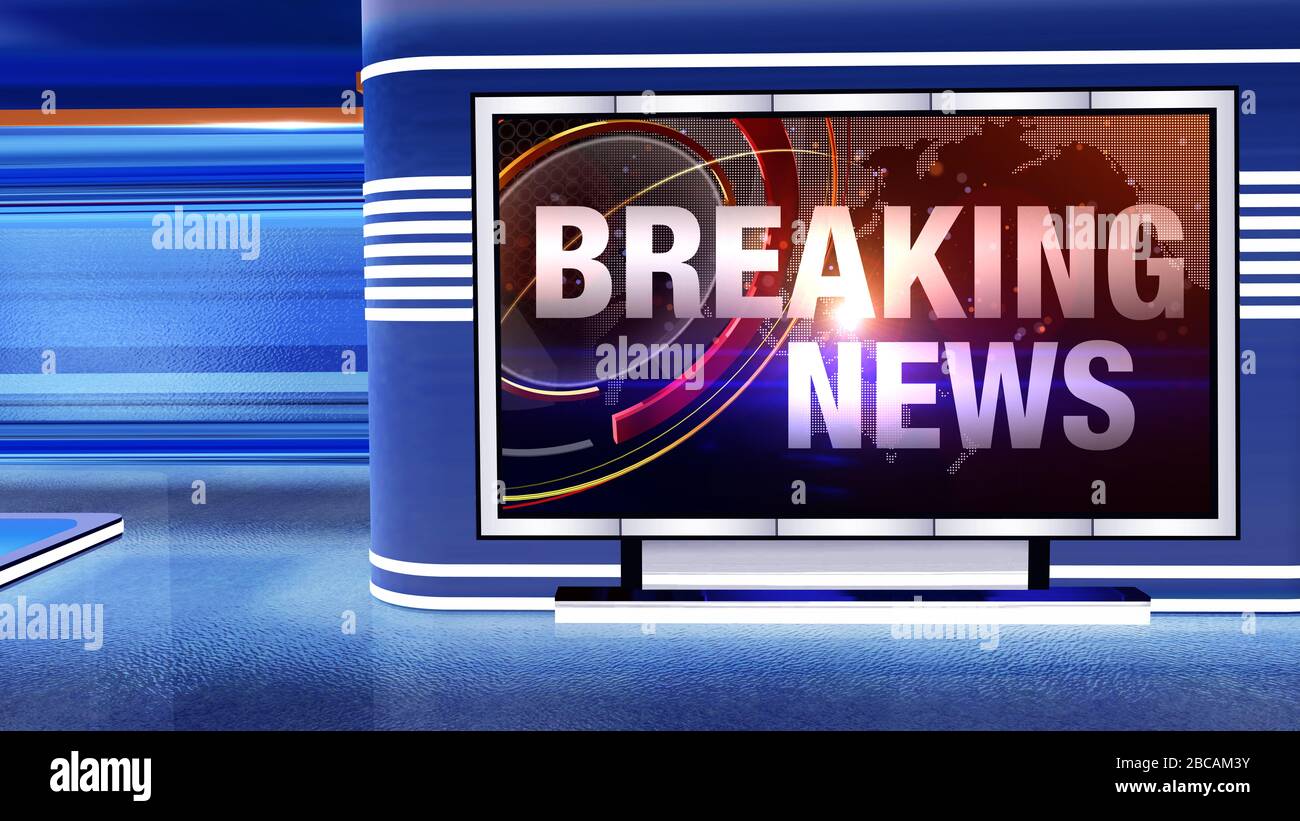 Breaking news Virtual set studio for chroma footage Realize your vision ...