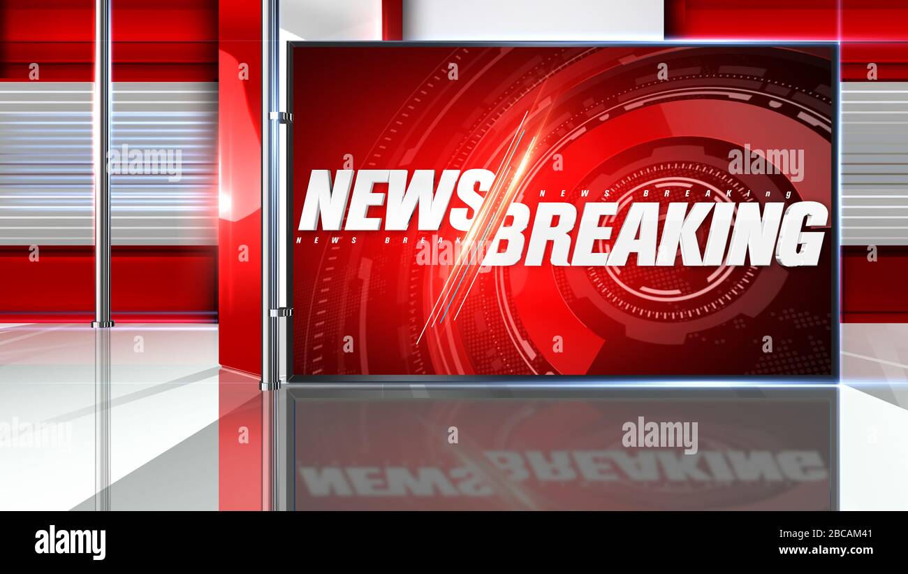 Breaking news Virtual set studio for chroma footage Realize your vision ...