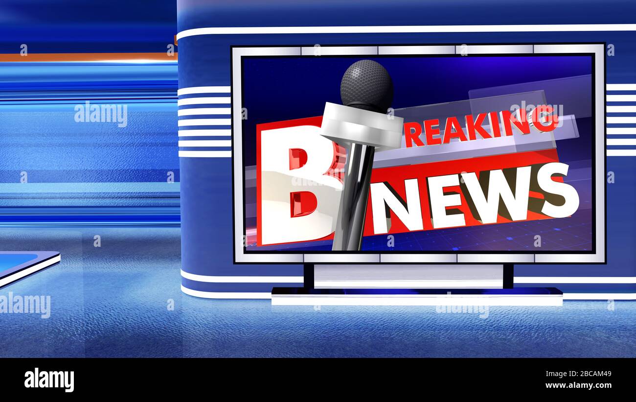 Breaking news Virtual set studio for chroma footage Realize your vision ...