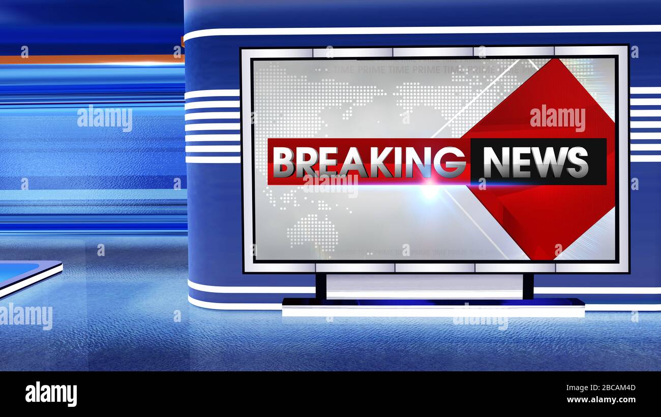 Breaking news Virtual set studio for chroma footage Realize your vision ...