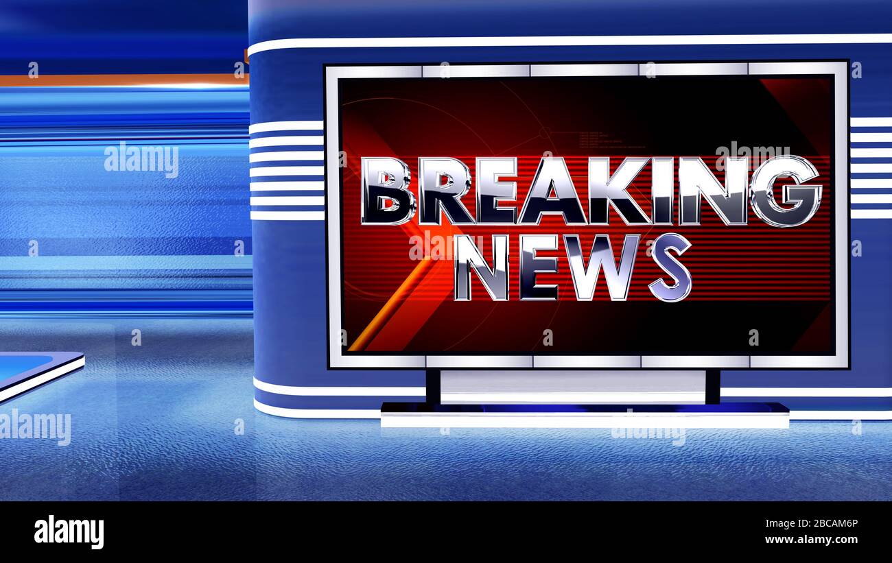 Breaking news Virtual set studio for chroma footage Realize your vision ...