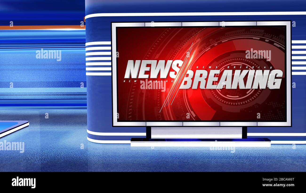 Breaking news Virtual set studio for chroma footage Realize your vision ...