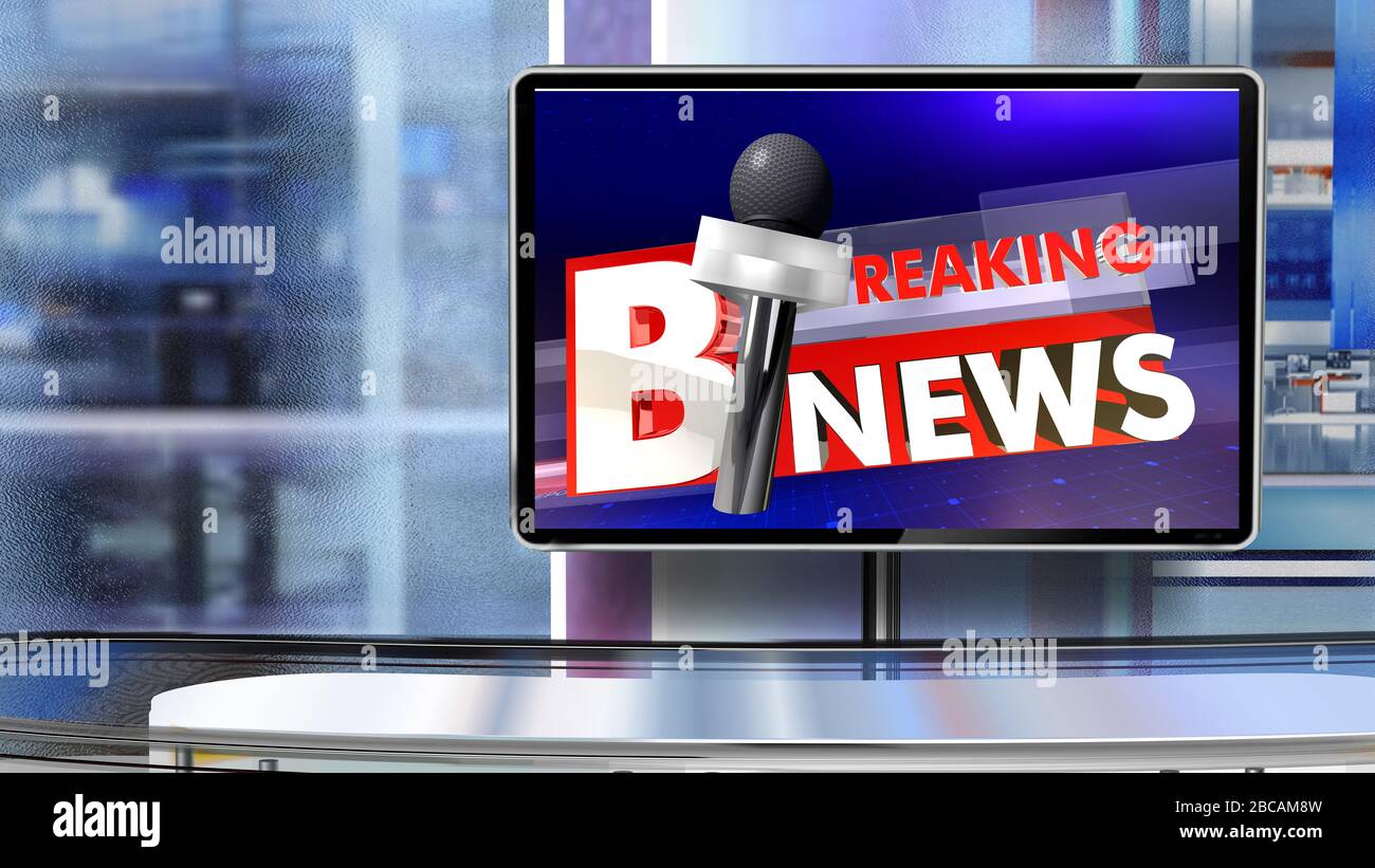 Breaking news Virtual set studio for chroma footage Realize your vision ...