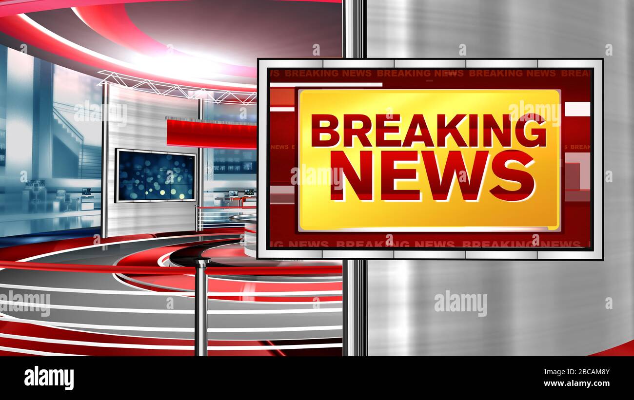 Breaking news Virtual set studio for chroma footage Realize your vision ...