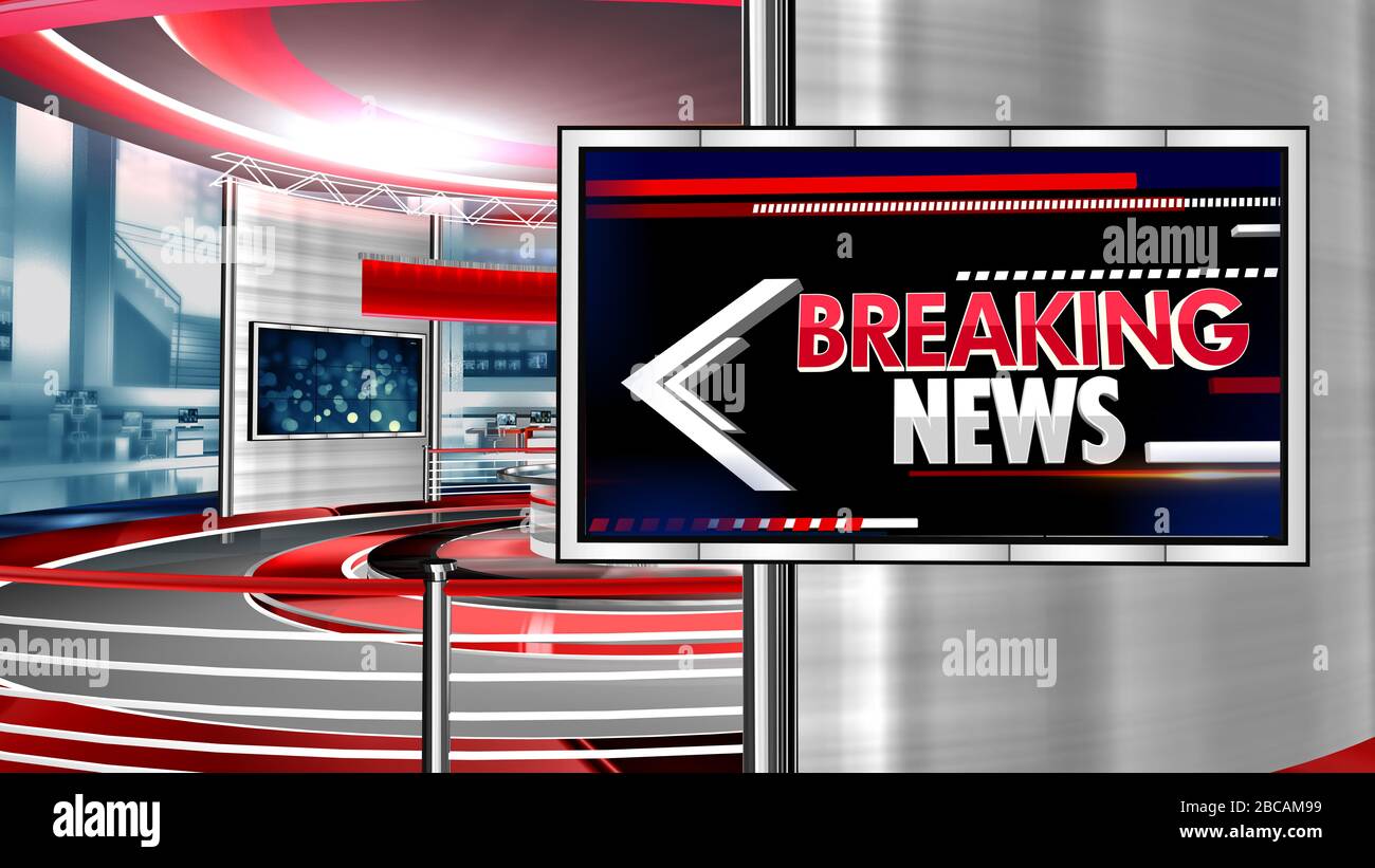 Breaking news Virtual set studio for chroma footage Realize your vision ...