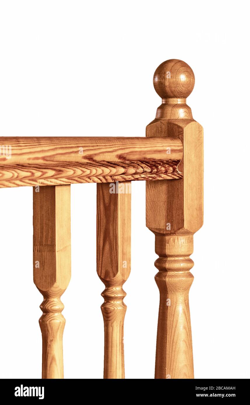 Stair balustrade detail Cut Out Stock Images & Pictures - Alamy
