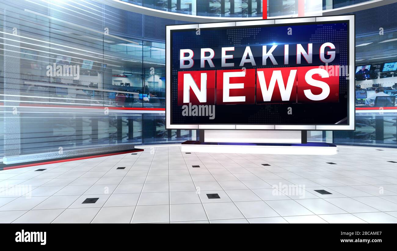 Breaking news Virtual set studio for chroma footage Realize your vision ...