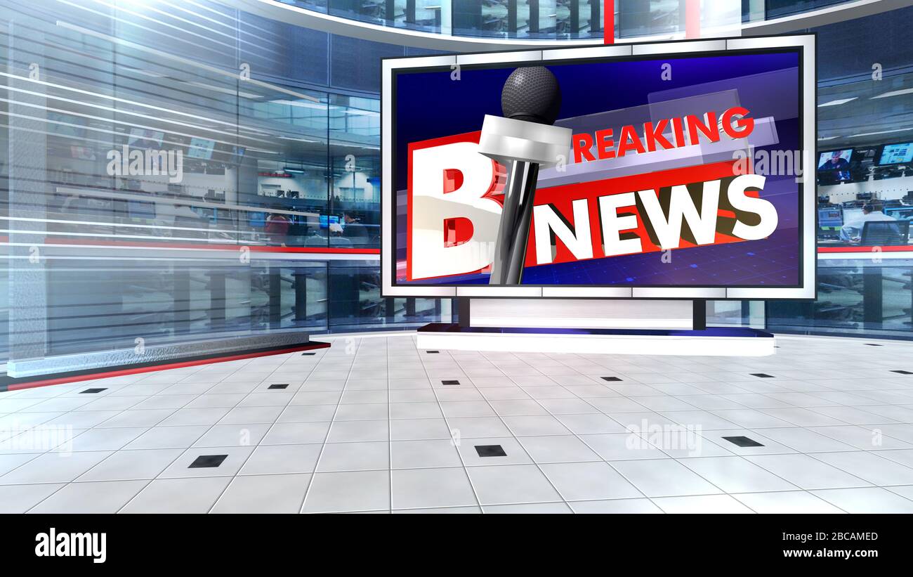 Breaking news Virtual set studio for chroma footage Realize your vision ...