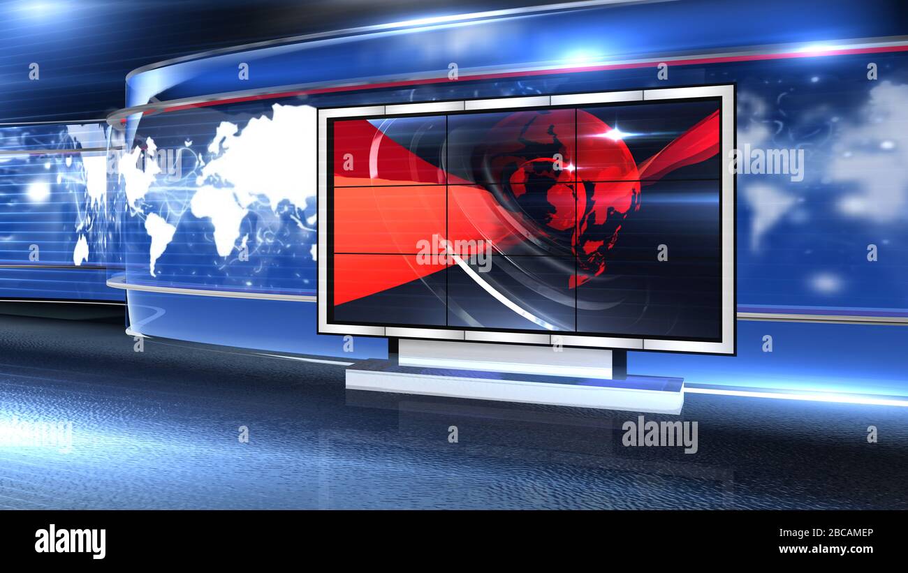 Breaking news Virtual set studio for chroma footage Realize your vision ...