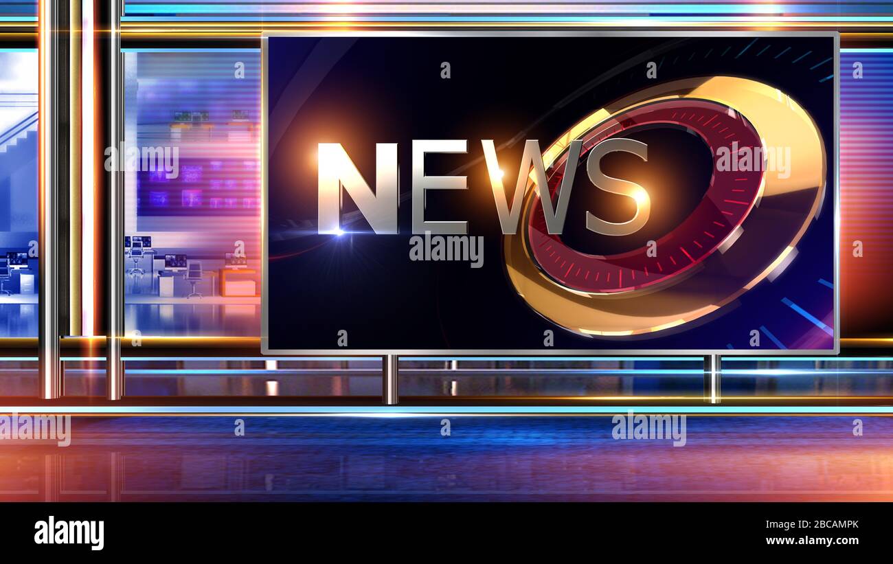 3D rendering Virtual set studio for chroma footage Realize your vision ...