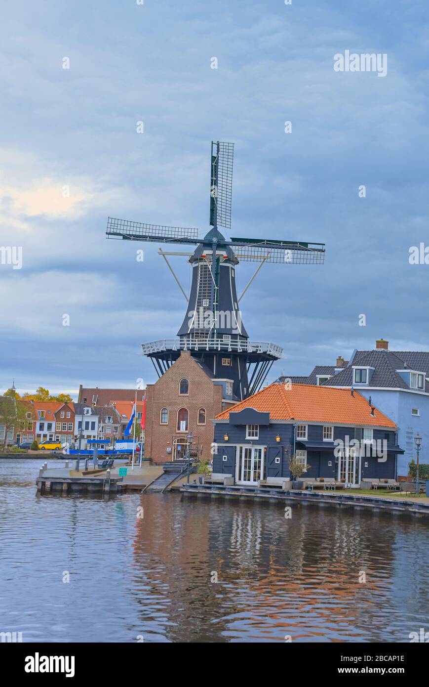 A Beautiful City View Of Haarlem In Amsterdam, Netherlands Stock Photo ...