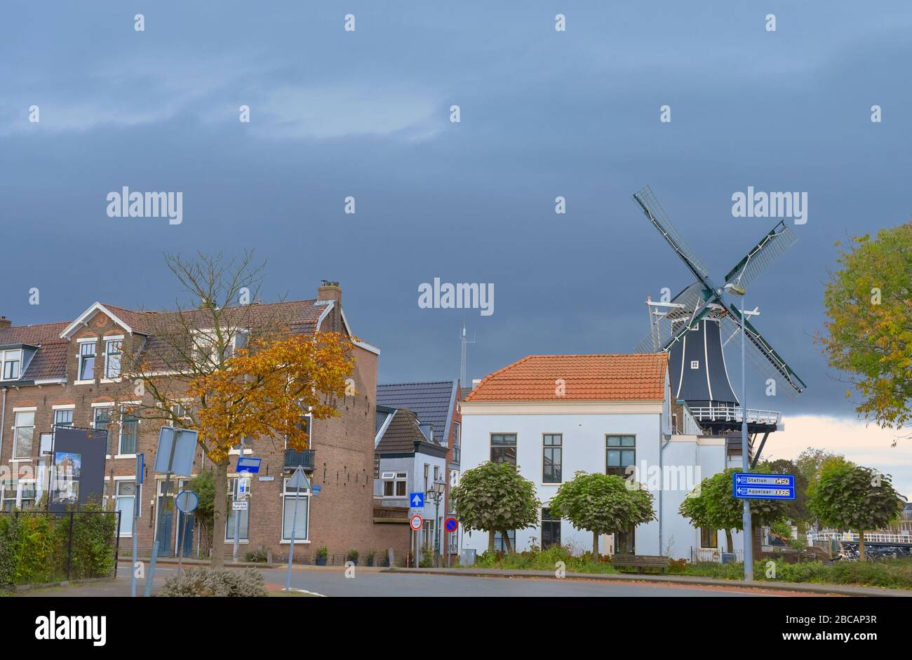 A Beautiful City View Of Haarlem In Amsterdam, Netherlands Stock Photo ...
