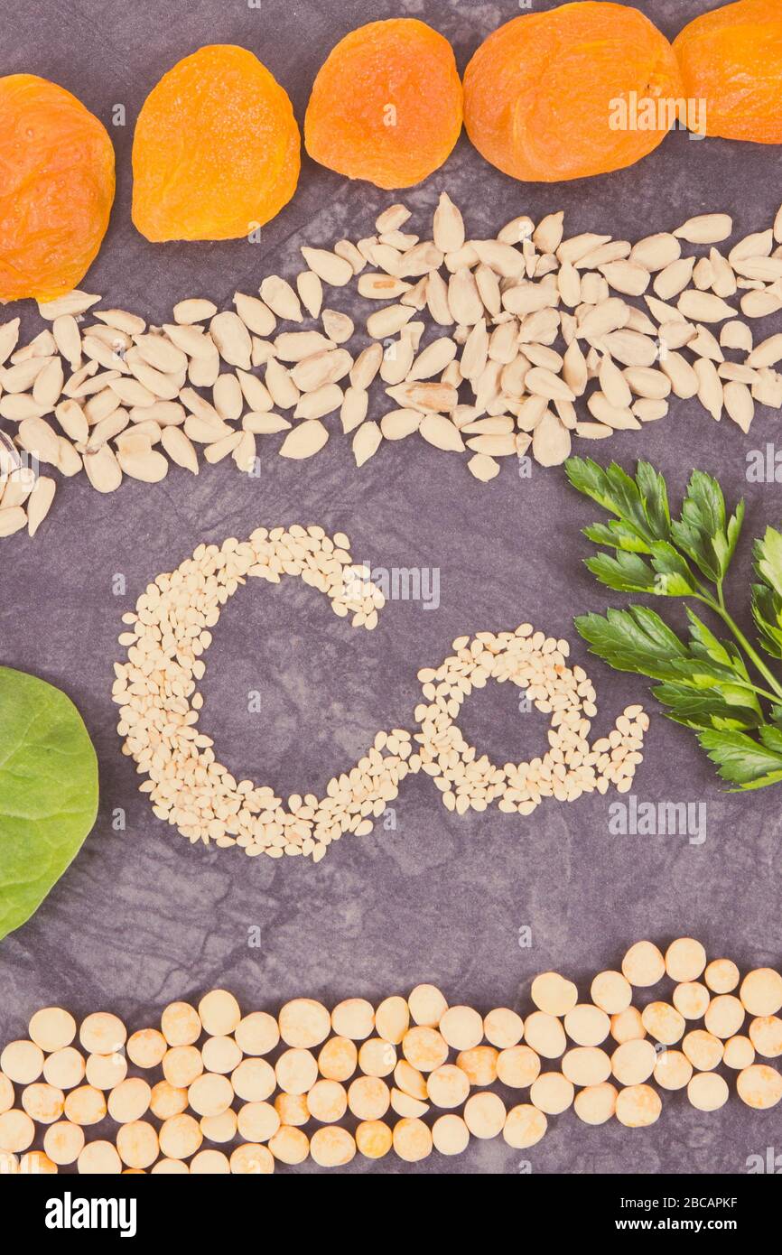 Different nutritious ingredients as source calcium, minerals and ...