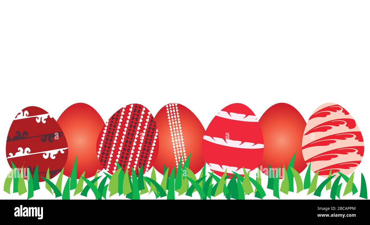 Easter horizontal banner Stock Vector Images - Alamy