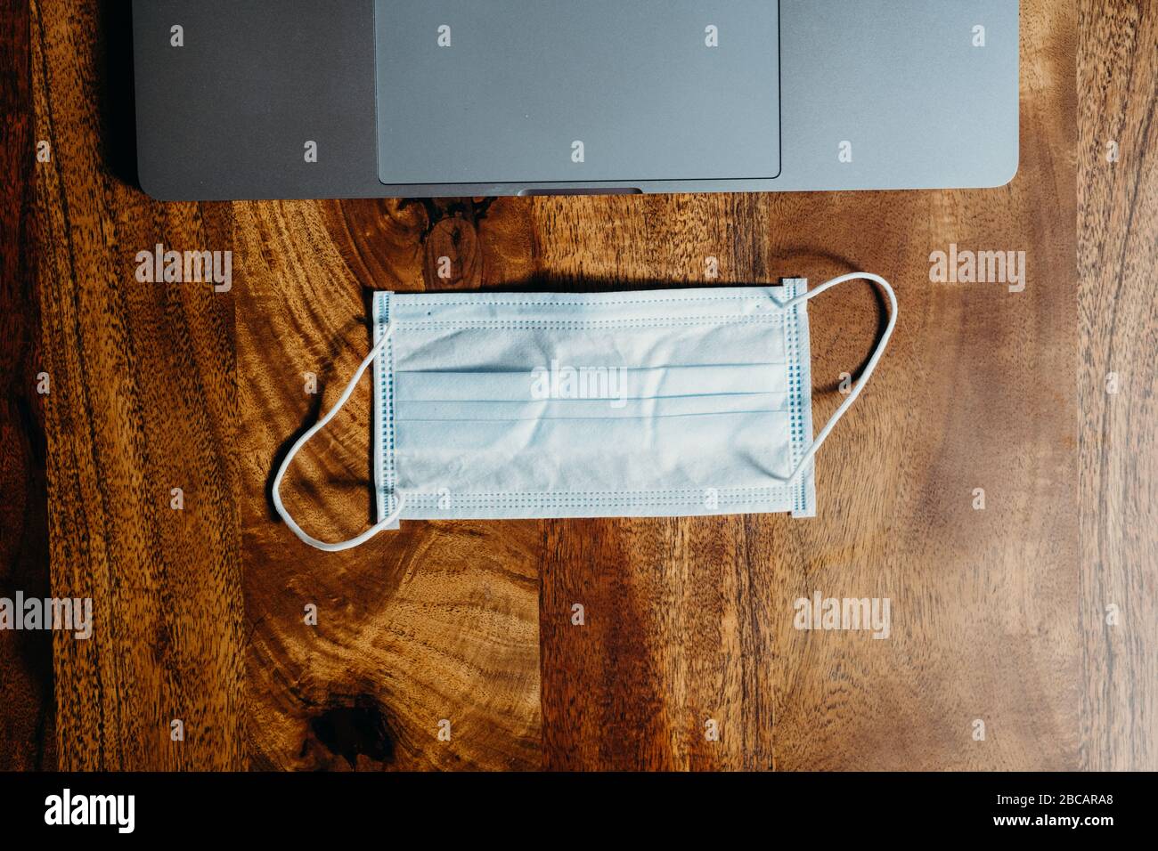 Work from home, remote work and self isolation concept. Workplace at ...