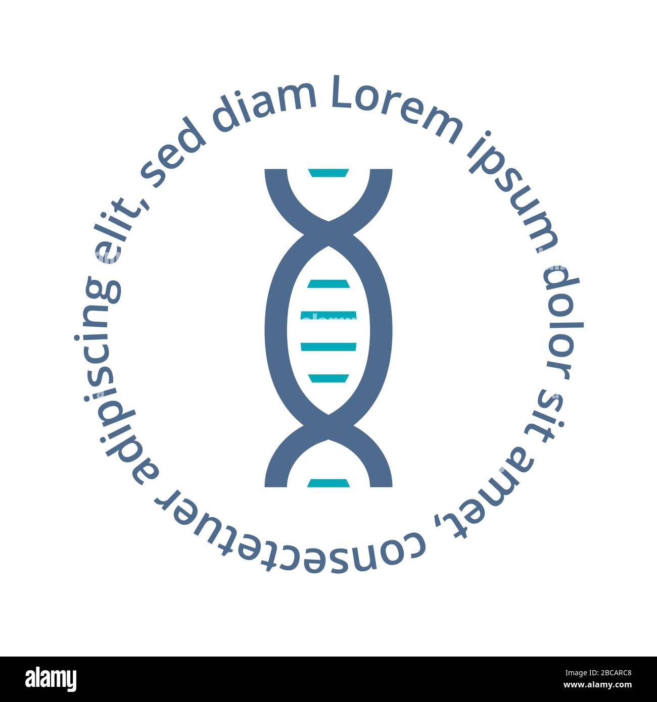 Biotechnology vector logo with the DNA icon Stock Vector Image & Art ...