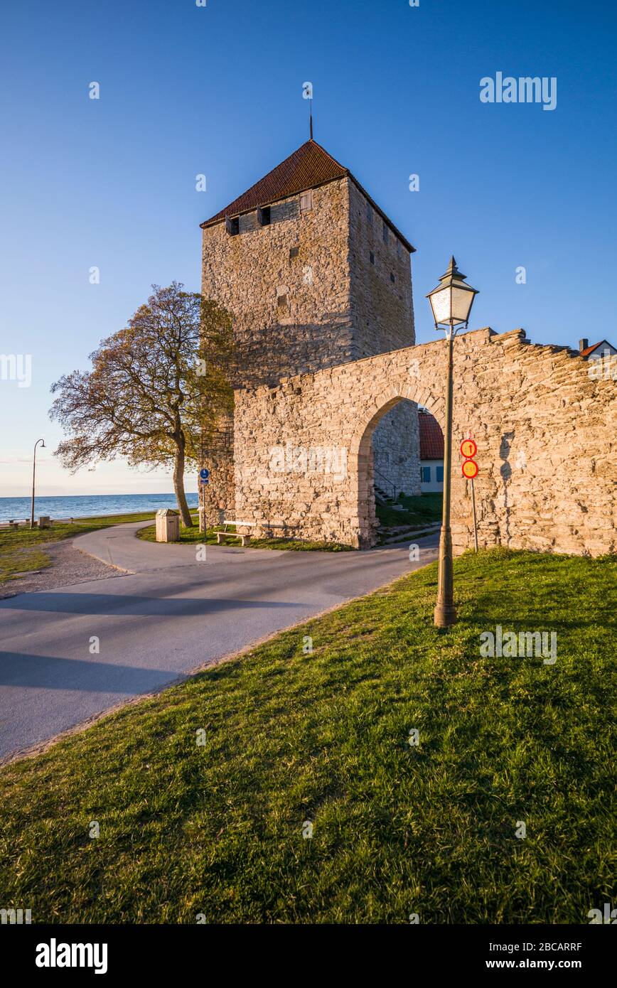 Sweden, Gotland Island, Visby, Kruttornet Tower Stock Photo - Alamy