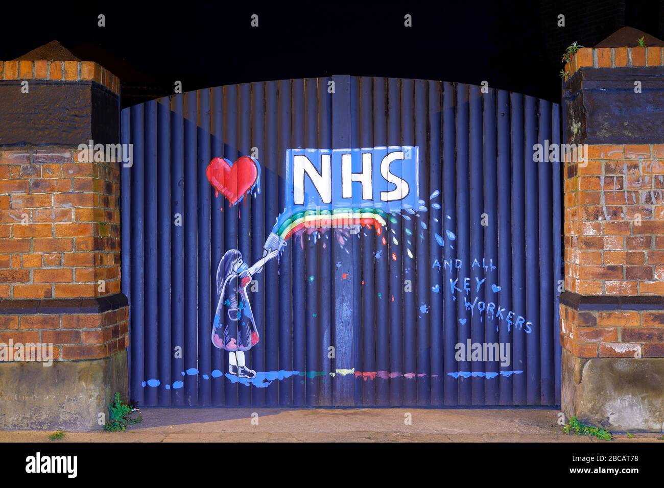 Nhs mural pontefract hi-res stock photography and images - Alamy
