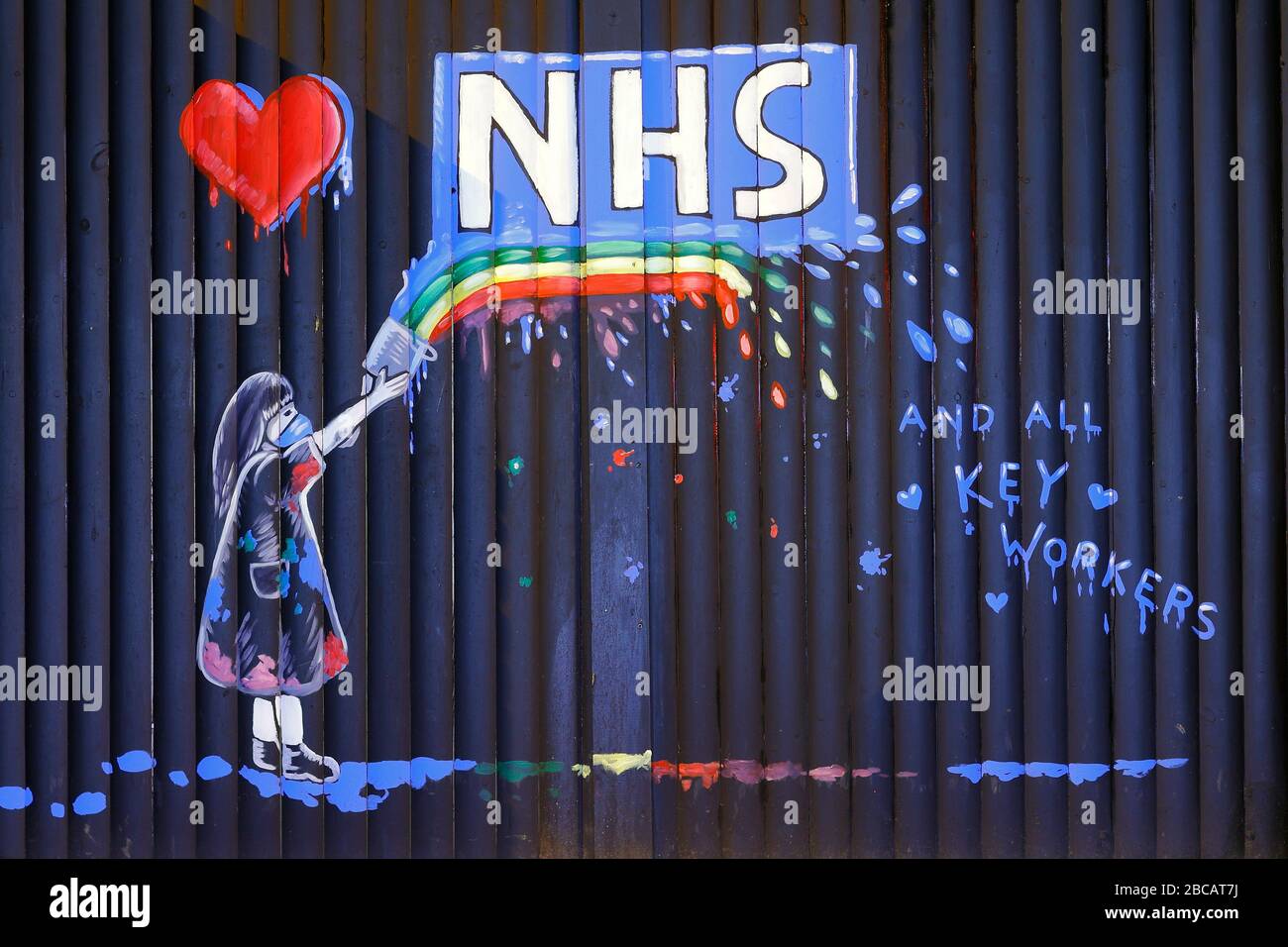 Nhs mural pontefract hi-res stock photography and images - Alamy