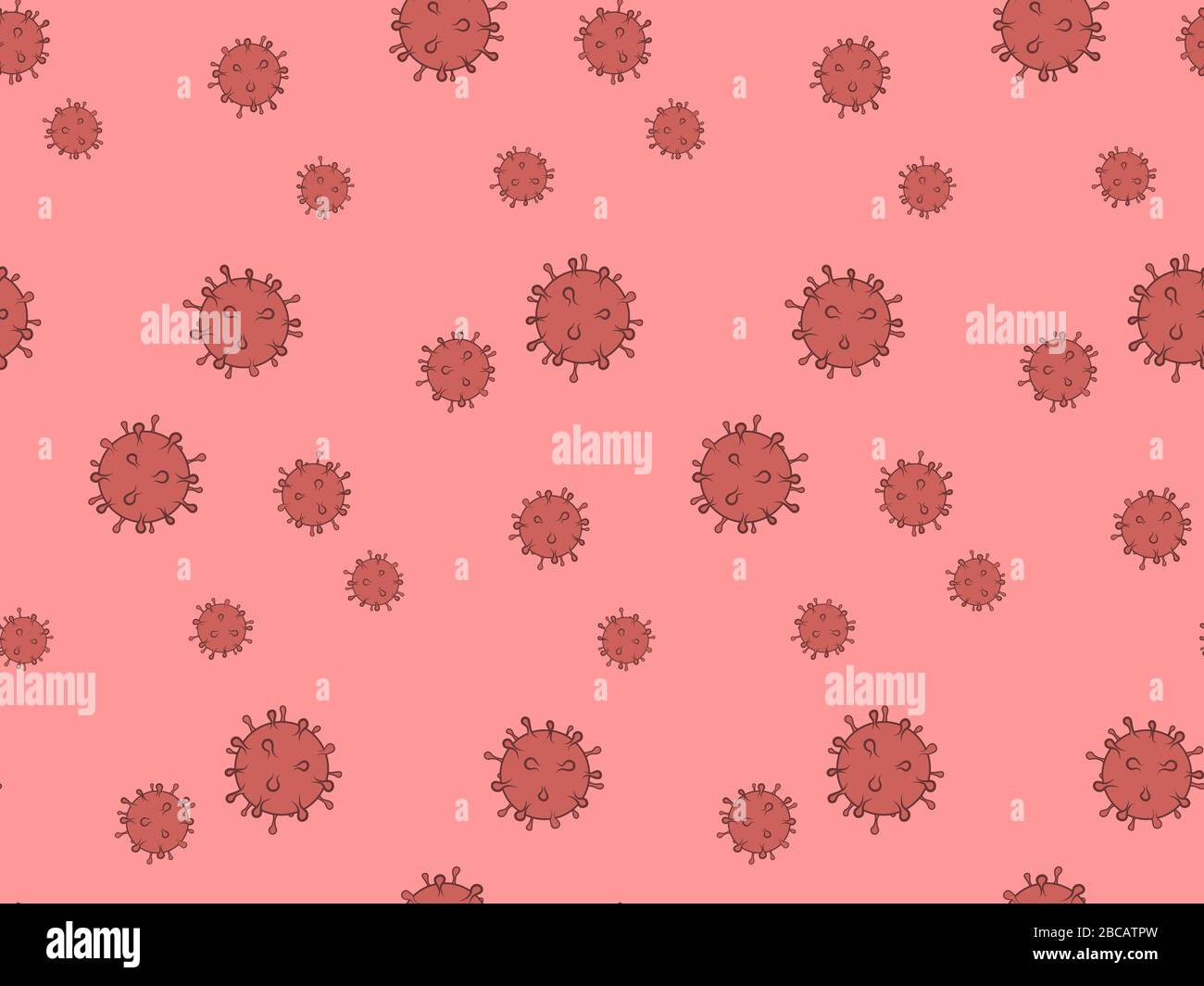 Virus seamless pattern. Healthcare and medical background concept. Bio ...