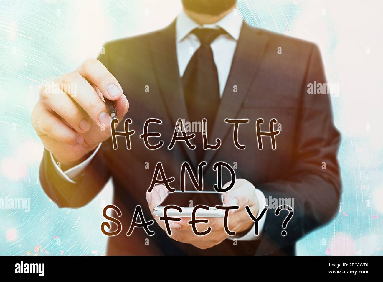 Handwriting text Health And Safety. Conceptual photo procedures ...