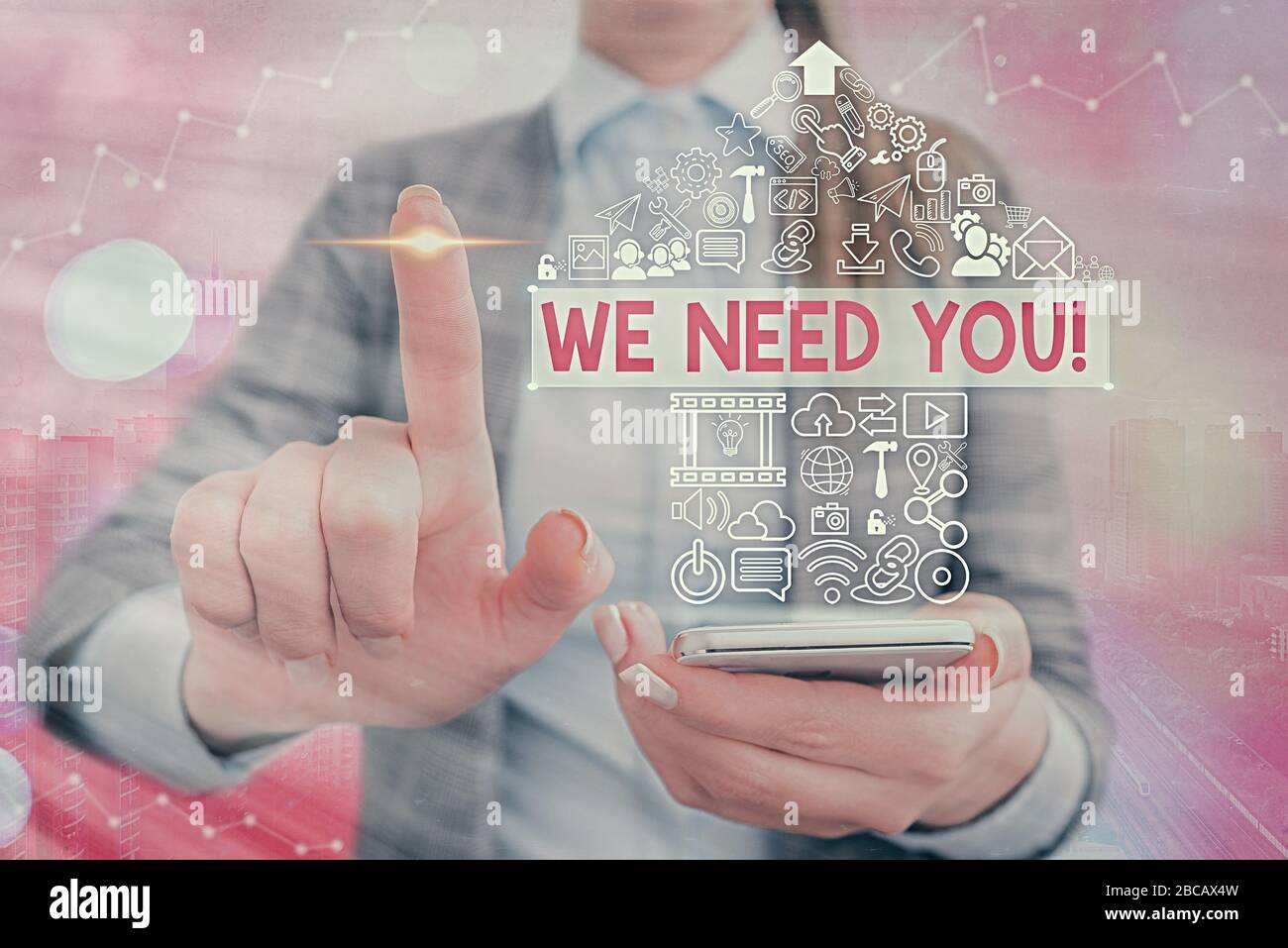 Writing note showing We Need You. Business concept for to fulfill the ...