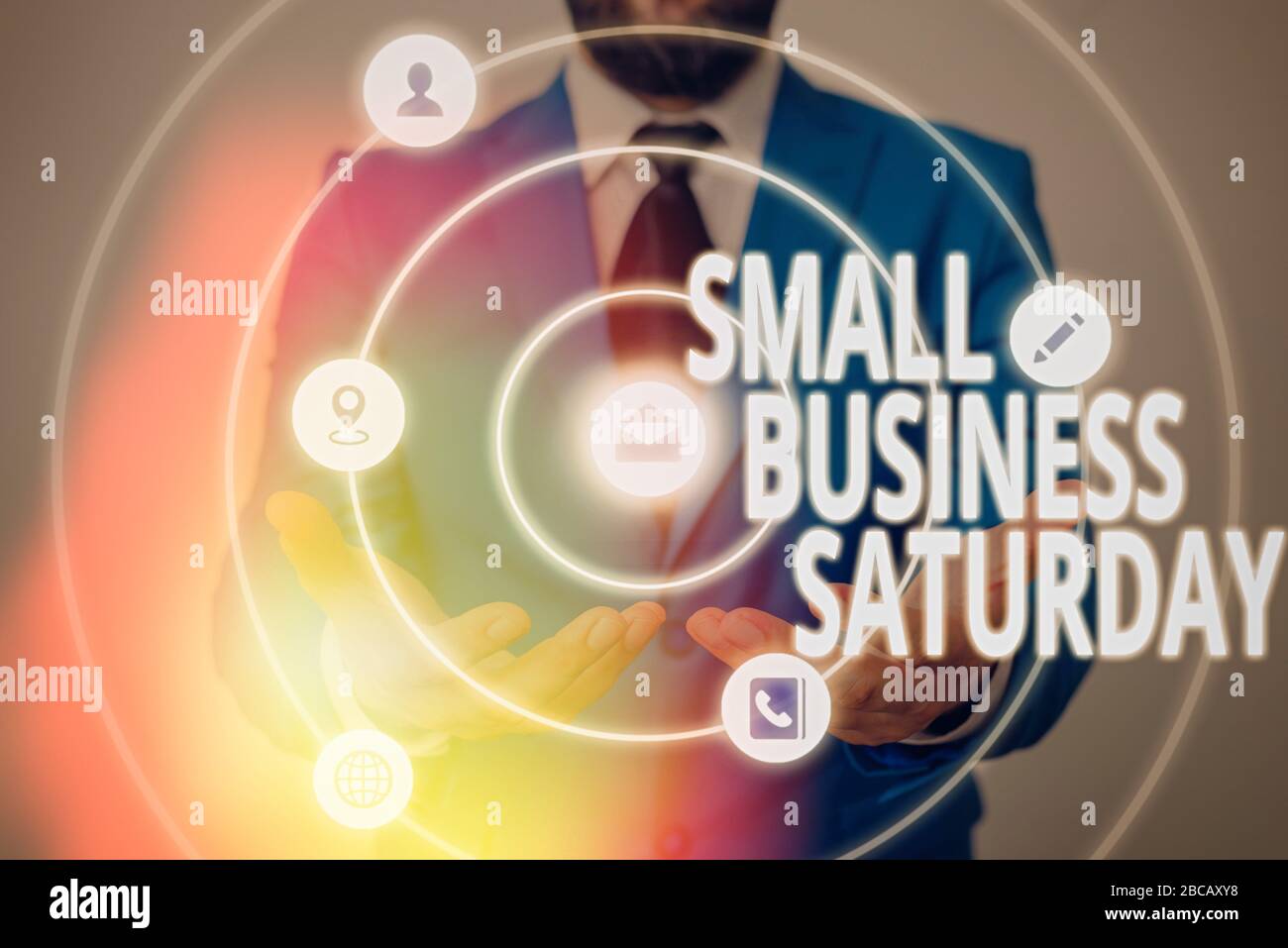 Text sign showing Small Business Saturday. Business photo showcasing ...