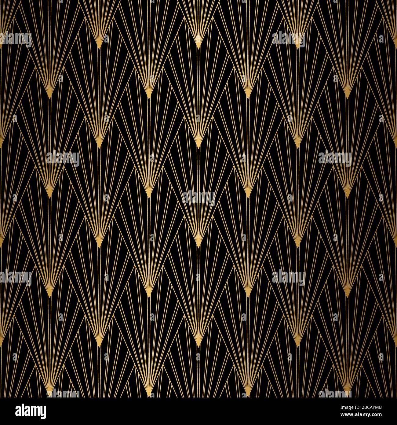 Art Deco Pattern. Seamless white and gold background Stock Vector Image ...