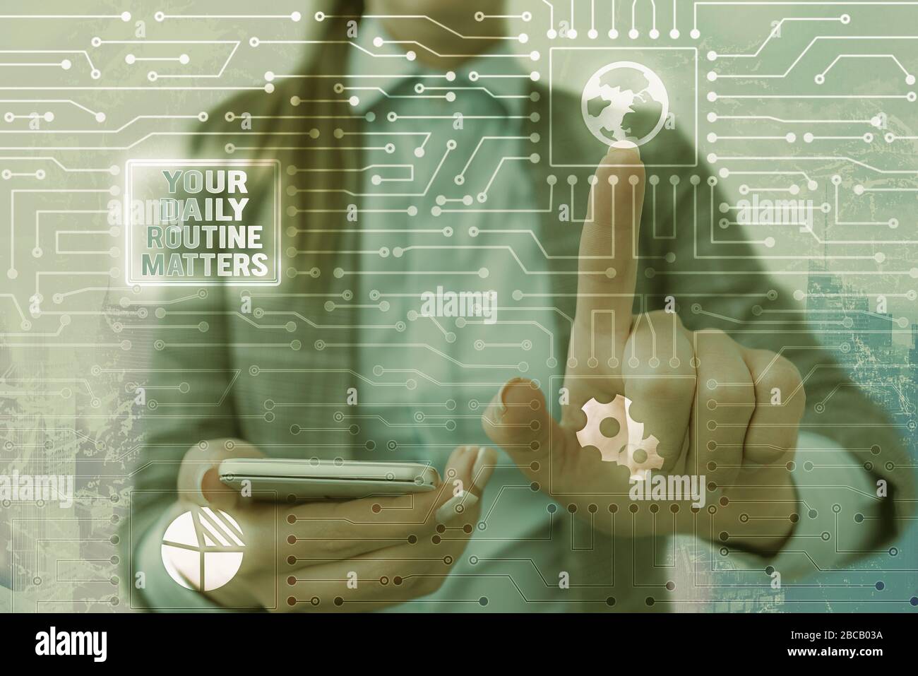 Text sign showing Your Daily Routine Matters. Business photo text ...