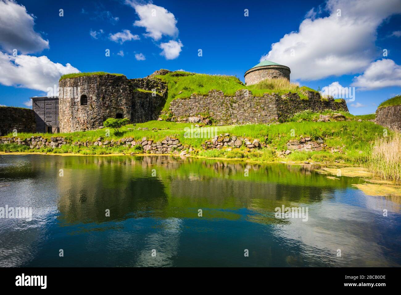 Sweden, Bohuslan, Kungalv, 14th century midieval fortress, Bohus ...