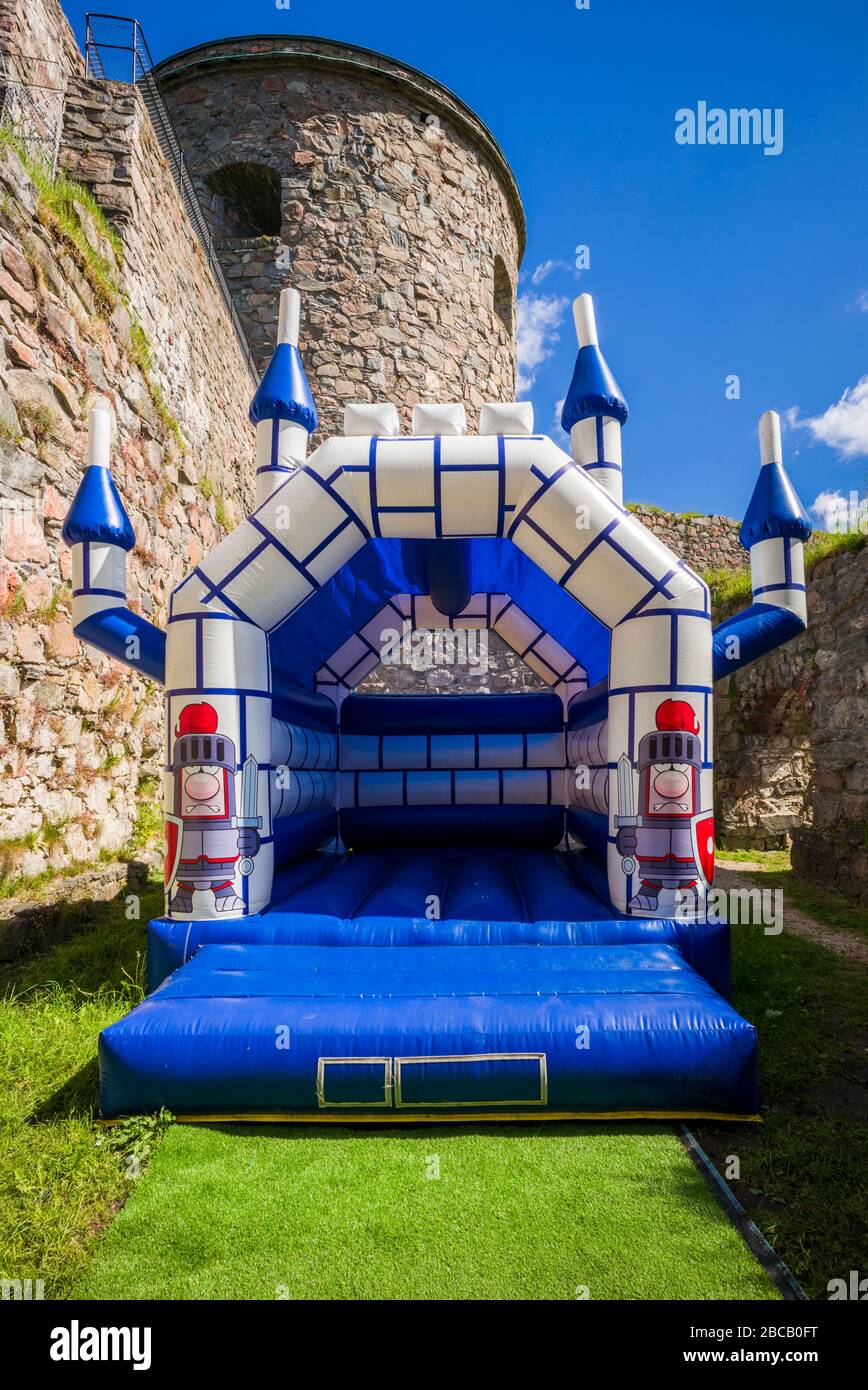 Sweden, Bohuslan, Kungalv, 14th century midieval fortress, Bohus ...
