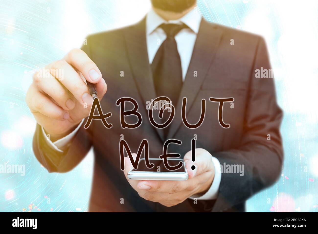 Handwriting text About Me. Conceptual photo telling someone list of ...