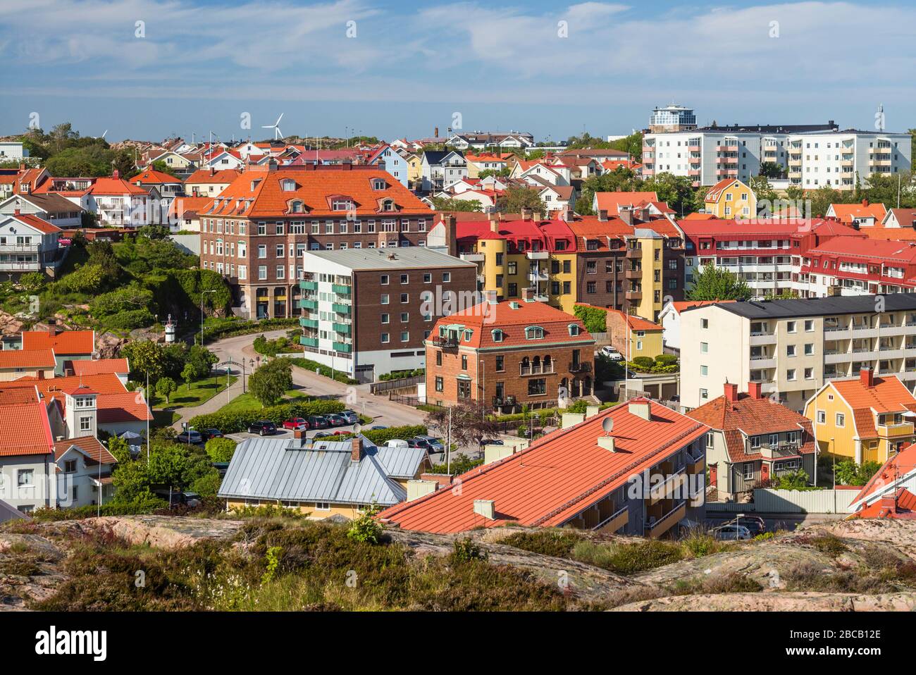 Sweden, Bohuslan, Lysekil, high angle town view Stock Photo - Alamy