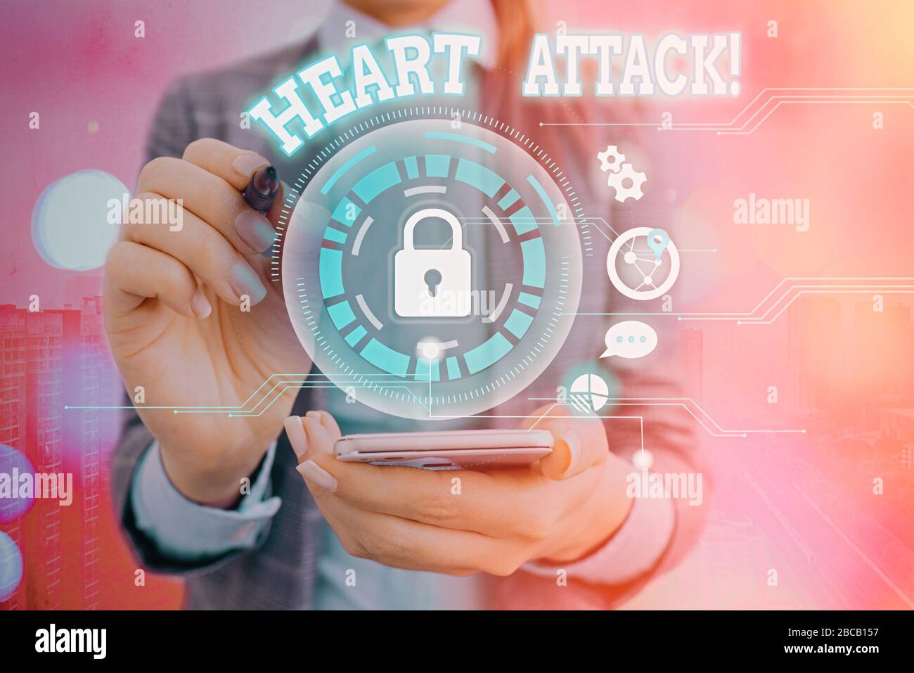 Word writing text Heart Attack. Business photo showcasing sudden ...