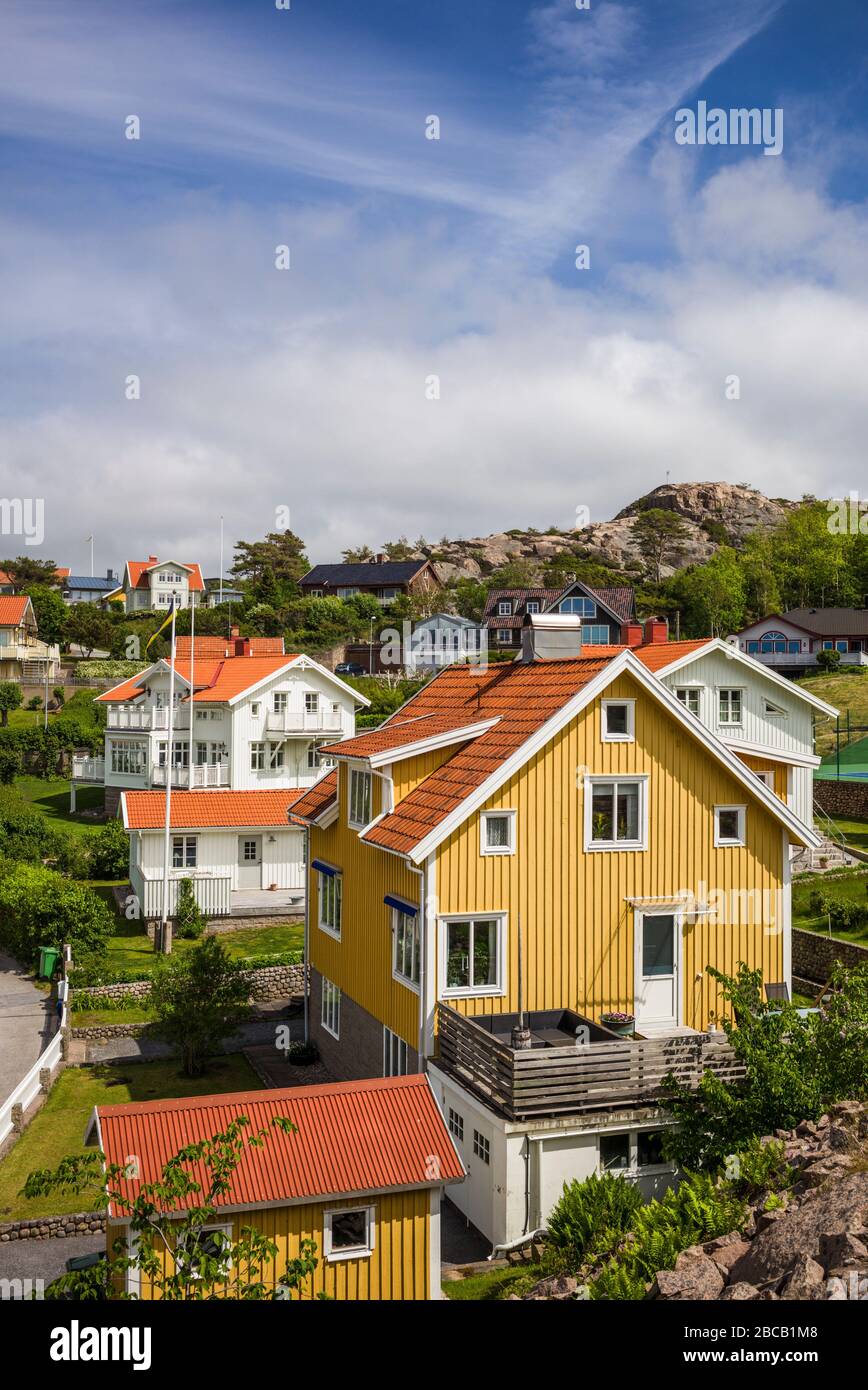 Sweden, Bohuslan, Fjallbacka, village house detail Stock Photo - Alamy