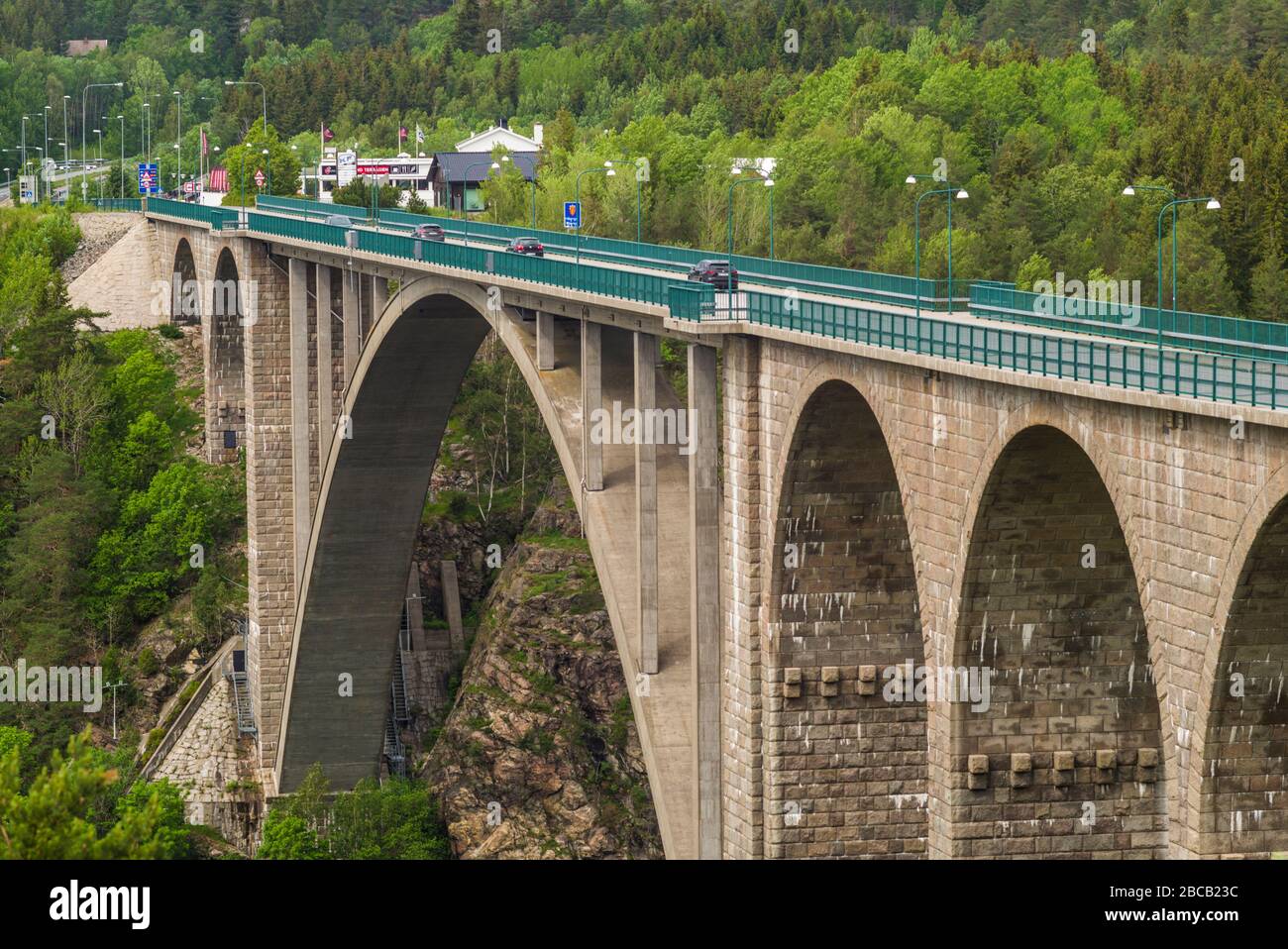 Sweden, Bohuslan, Svinesund, Svinesundbron bridge, connects Sweden and ...