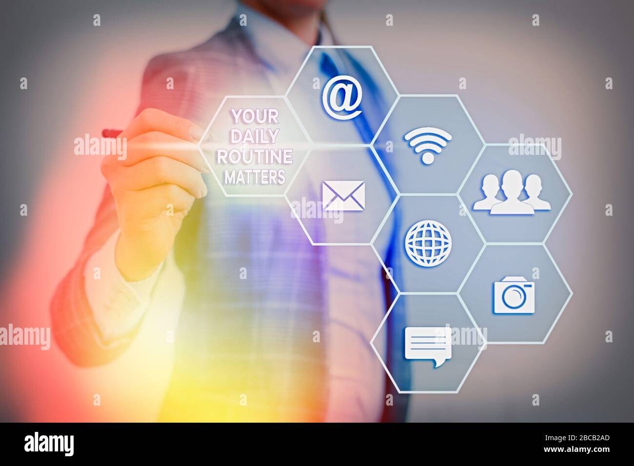 Writing note showing Your Daily Routine Matters. Business concept for ...