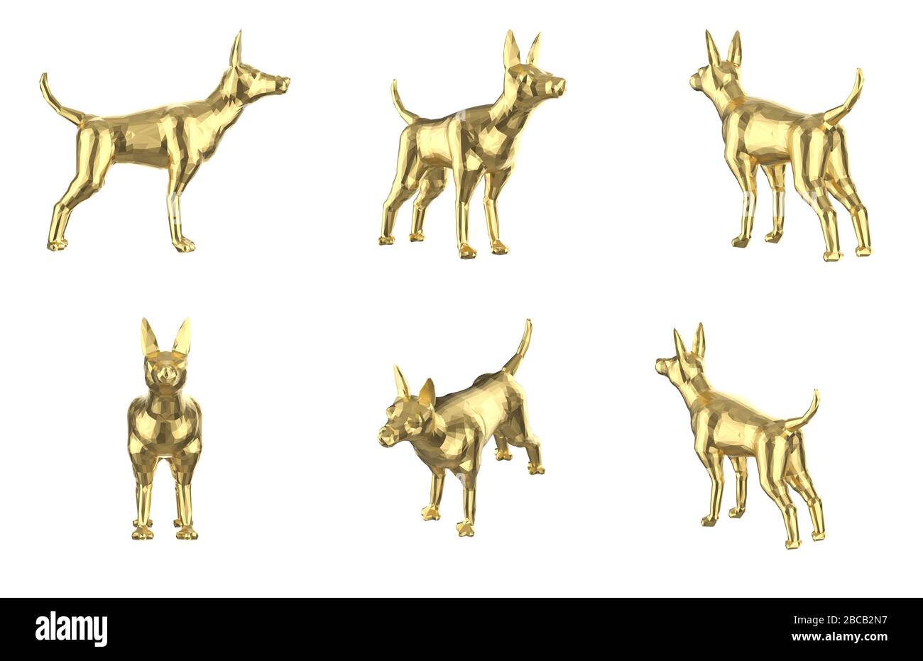 Dog polygonal hi-res stock photography and images - Alamy