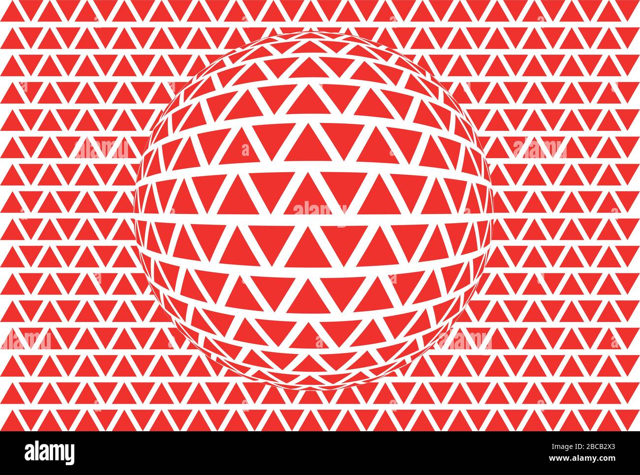 Vector illustration of a distorted surface. 2D pattern with fisheye 3D ...