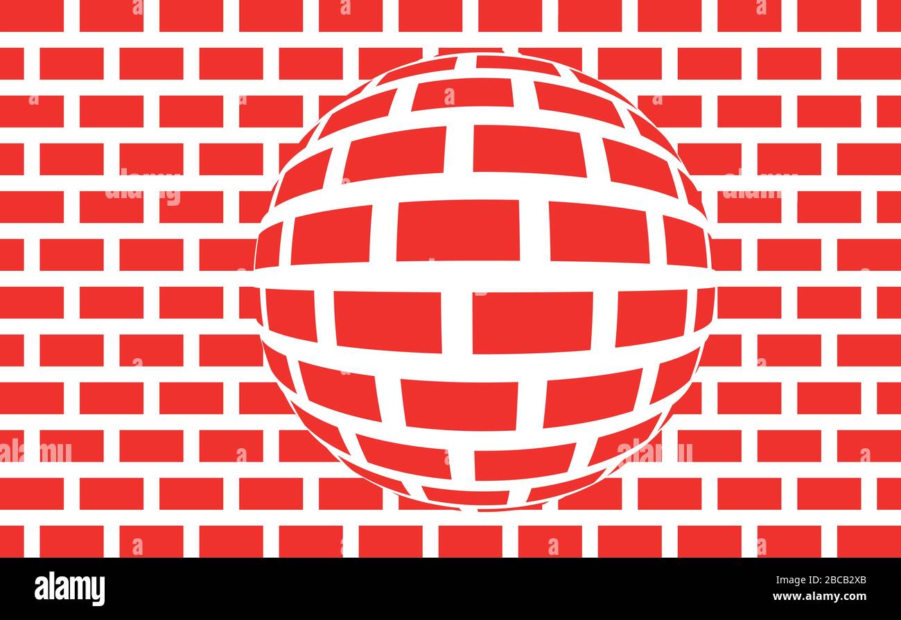 Vector illustration of a distorted surface. 2D pattern with fisheye 3D ...