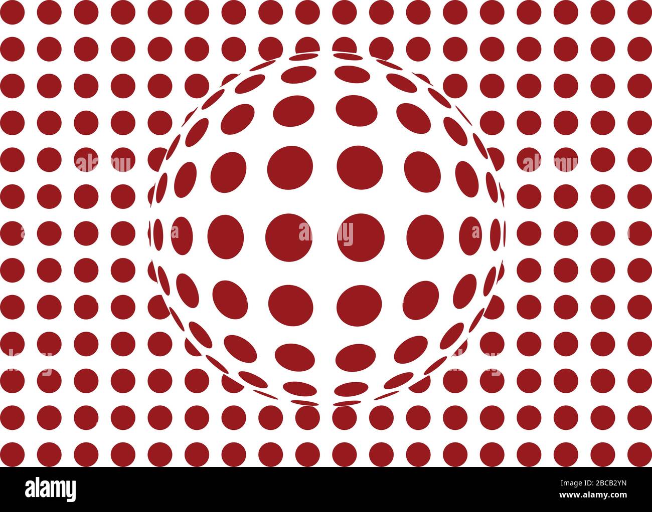 Vector illustration of a distorted surface. 2D pattern with fisheye 3D ...